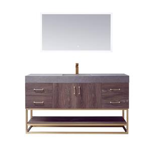 ROSWELL 40 in. W x 22 in. D x 21 in. H Single Sink Bath Vanity in N ...