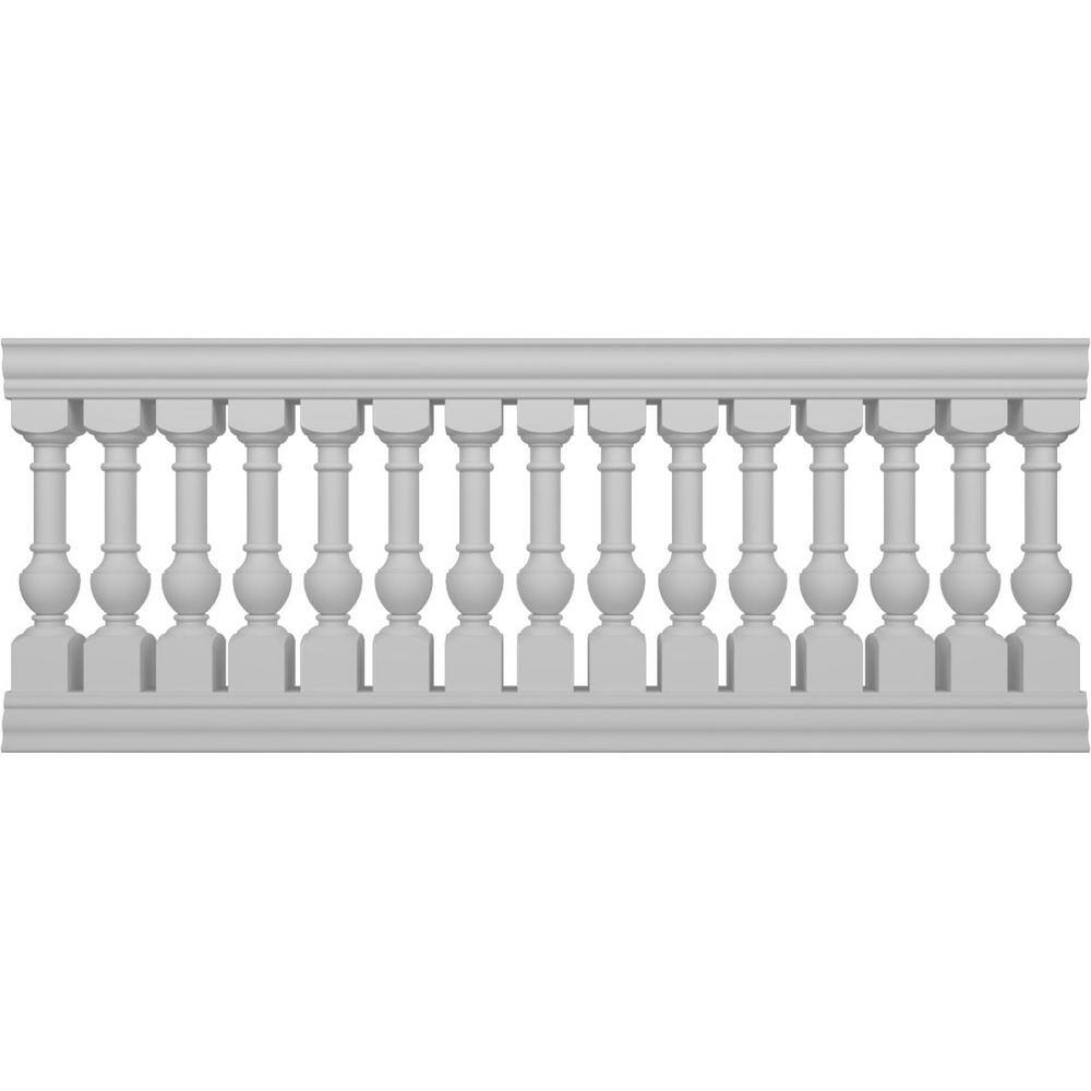 Ekena Millwork Fiberthane York Balustrade 96 in. L x 40 in. H ...