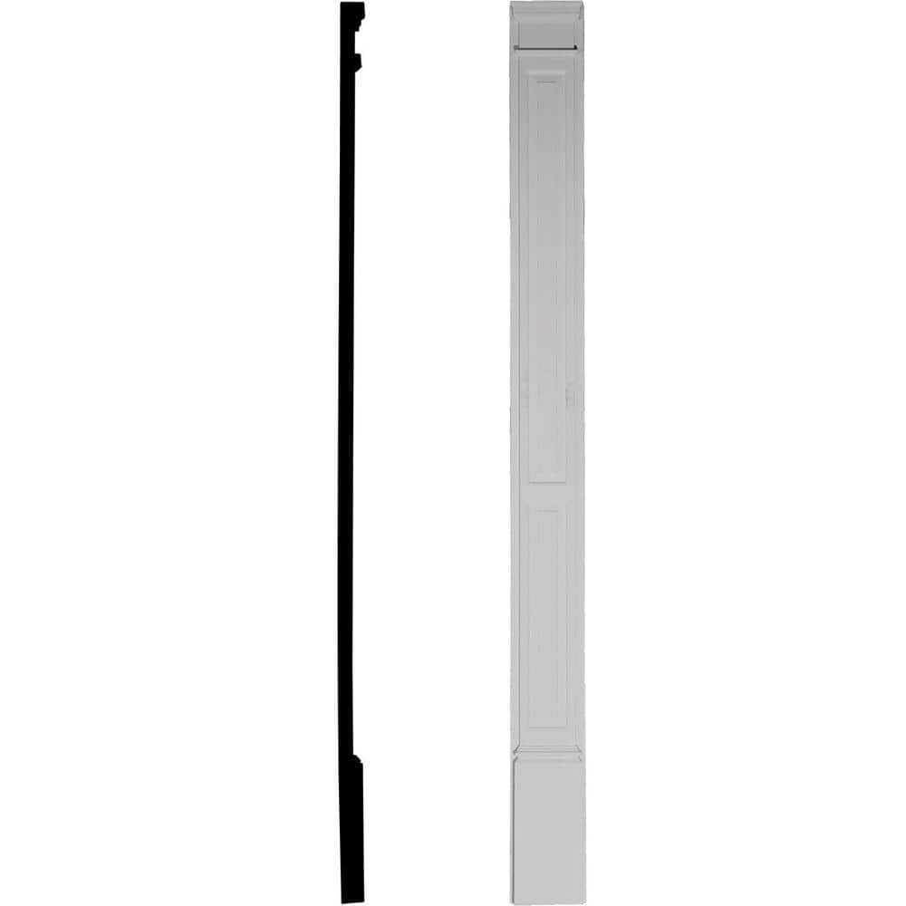 Ekena Millwork 8 in. x 2-3/4 in. x 96 in. Double Raised Panel Pilaster ...
