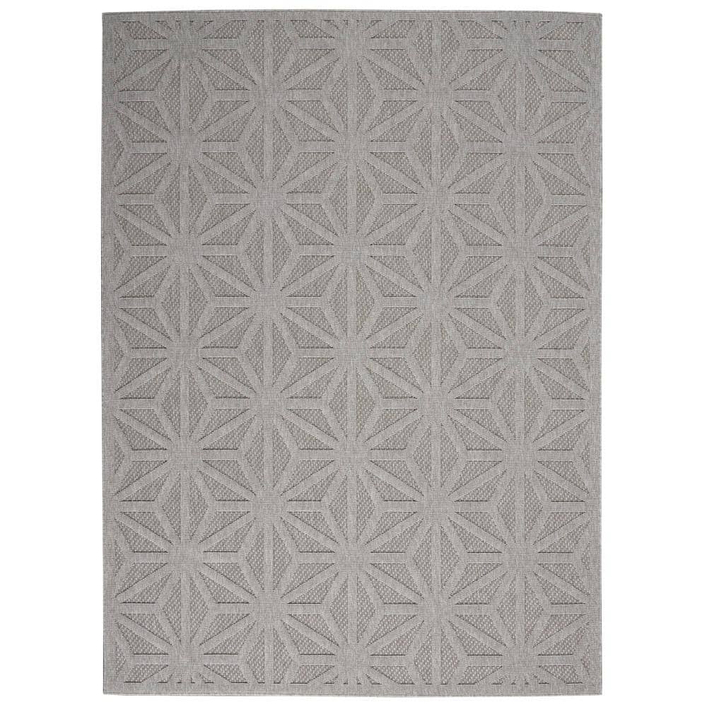Home Decorators Collection Palamos Light Gray 4 ft. x 6 ft. Geometric ...