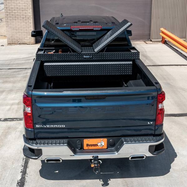 Black gull wing truck tool box store
