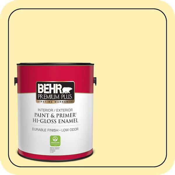BEHR PREMIUM PLUS 1 gal. #P310-3 Firefly Hi-Gloss Enamel Interior ...