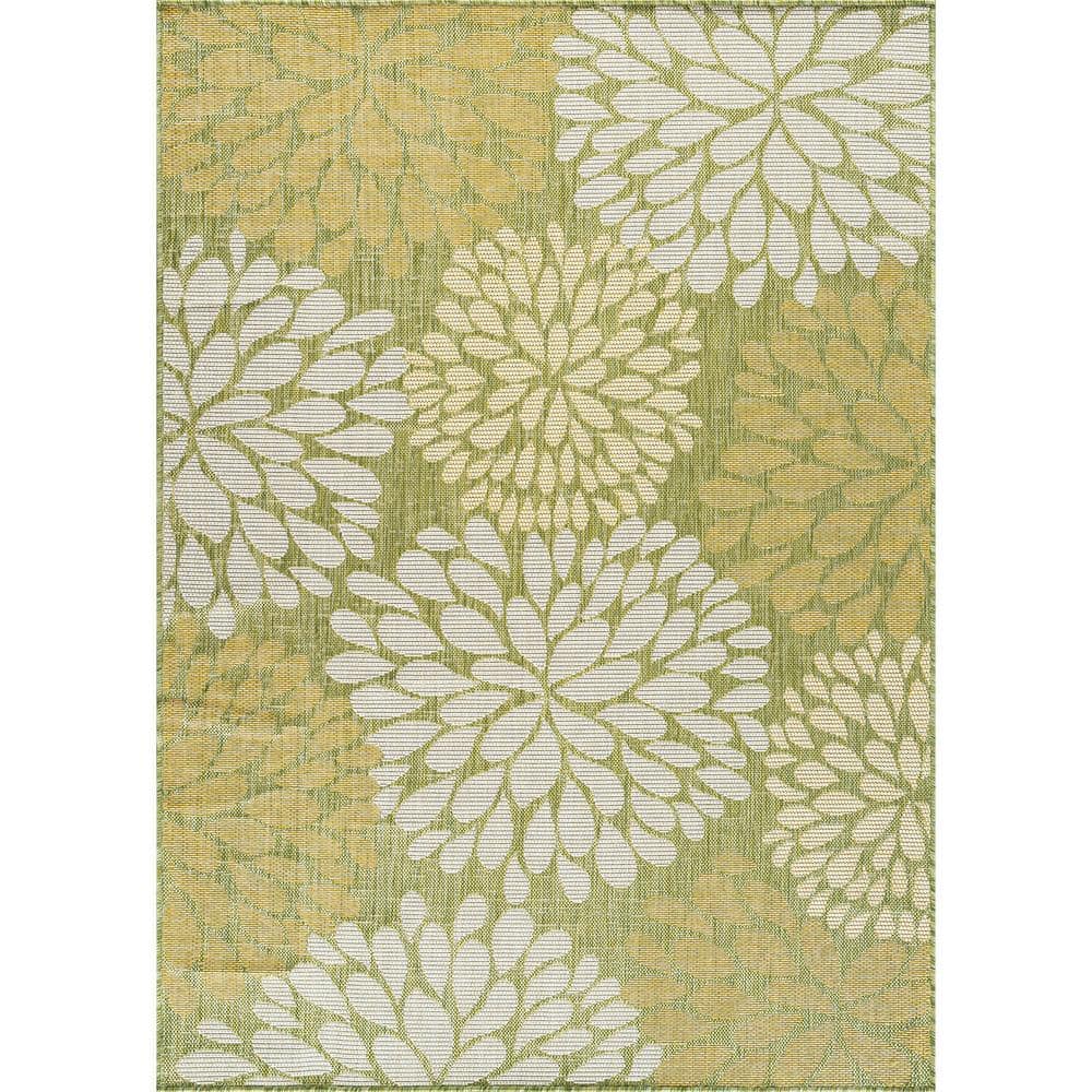 CAMILSON California Tropical Green 5 ft. x 7 ft. Tropical Indoor ...