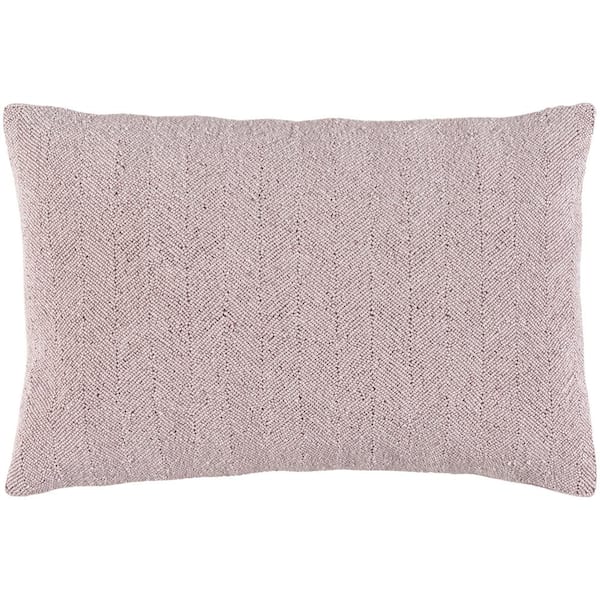 Livabliss Arundel Lilac Solid Polyester 20 in. x 20 in. Throw Pillow ...