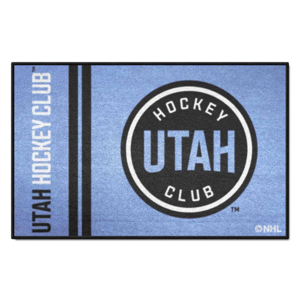 FANMATS NHL-Utah Blue 19 in. x 30 in. Hockey Club Uniform Starter Utah ...
