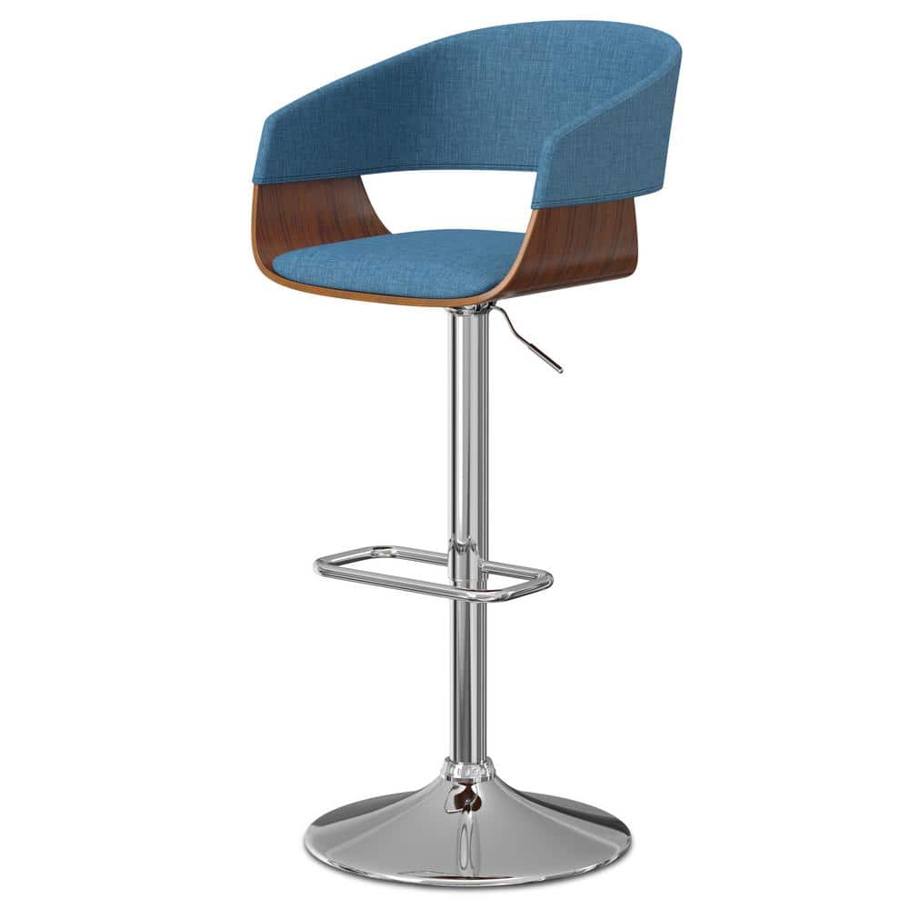 Simpli Home Lowell Mid Century Modern 33 in. Adjustable Swivel Bar ...