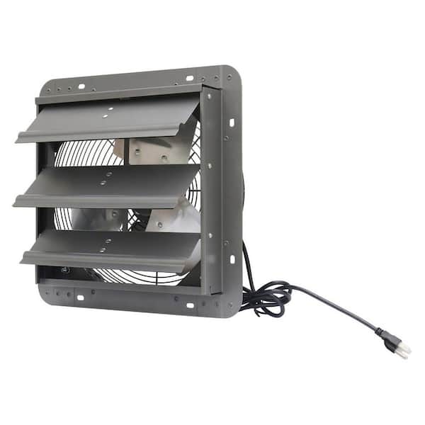 iLIVING 960 CFM, 12 in. Wall Mounted Shutter Exhaust Fan, with ...