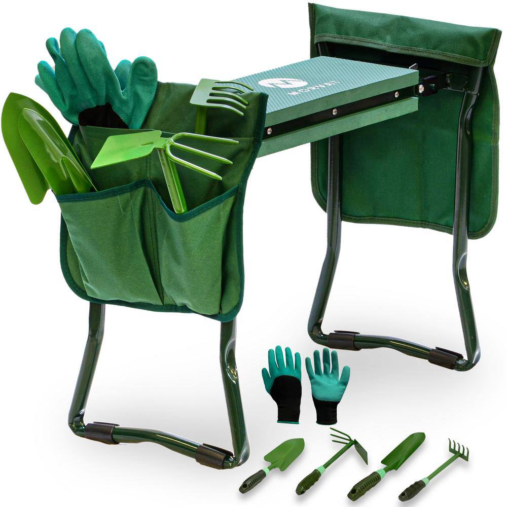 Morvat Heavy-Duty Garden Kneeler and Bench, EVA Foam Knee Protectant ...