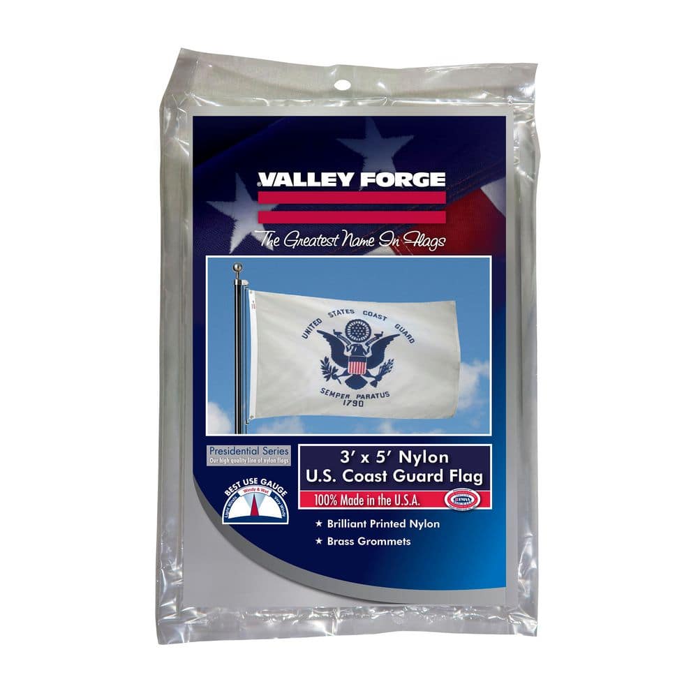 Perma-Nyl 3 ft. x 5 ft. Nylon Coast Guard Military Flag BTUSCG3 - The ...
