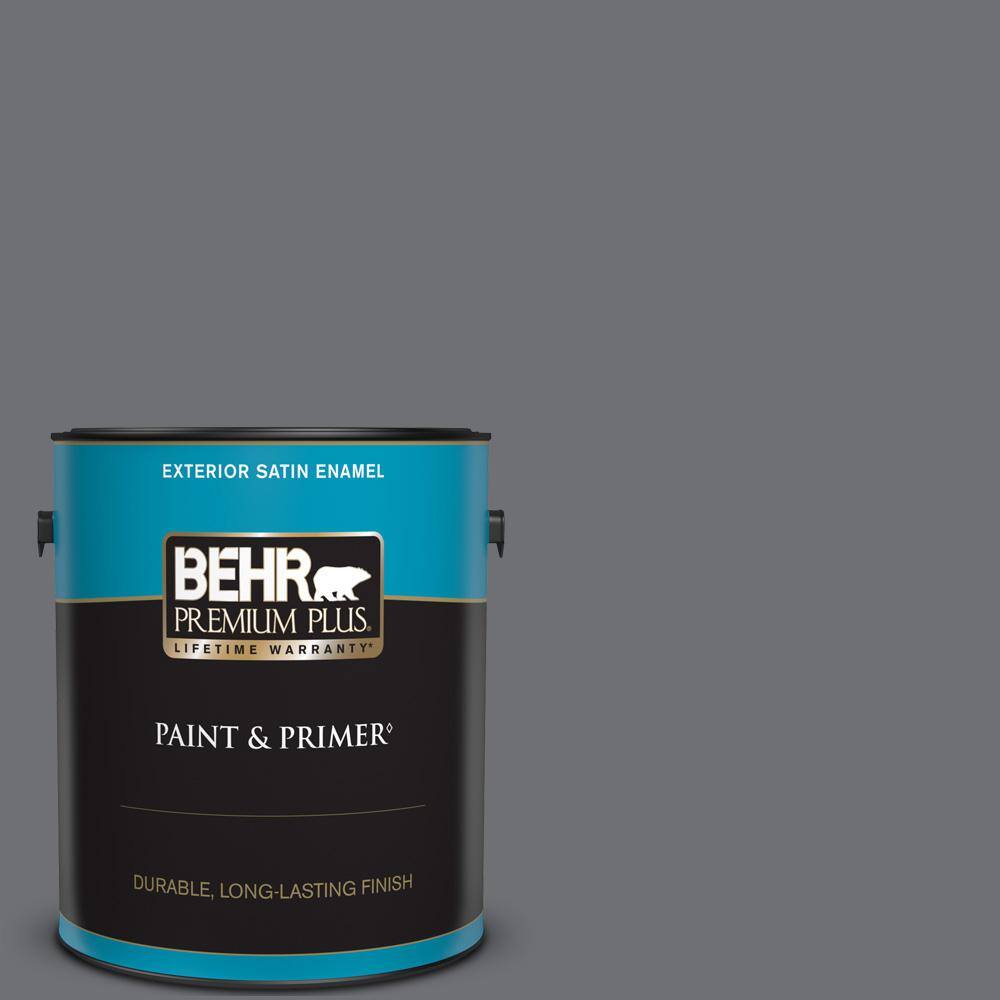 BEHR PREMIUM PLUS 1 gal. #PPU18-03 Antique Tin Satin Enamel Exterior ...