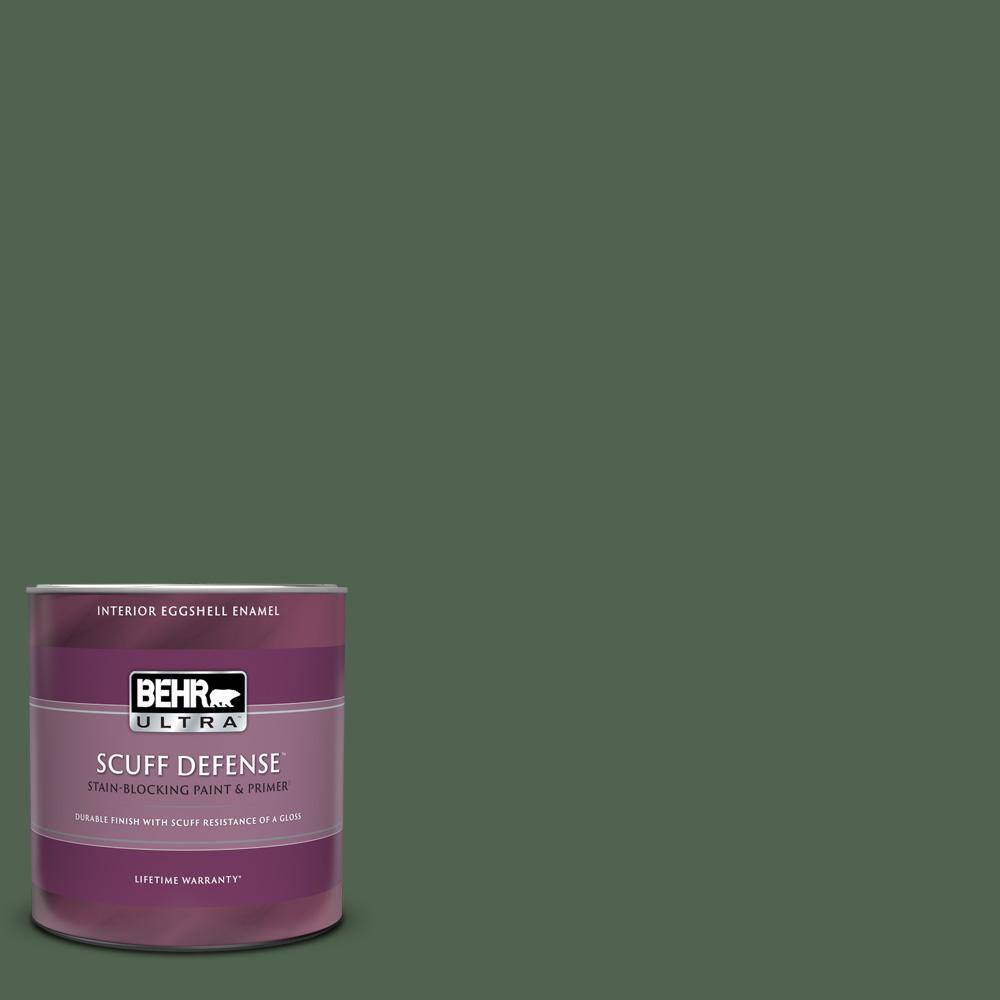 BEHR ULTRA 1 qt. #BXC-60 Pasture Green Extra Durable Eggshell Enamel ...