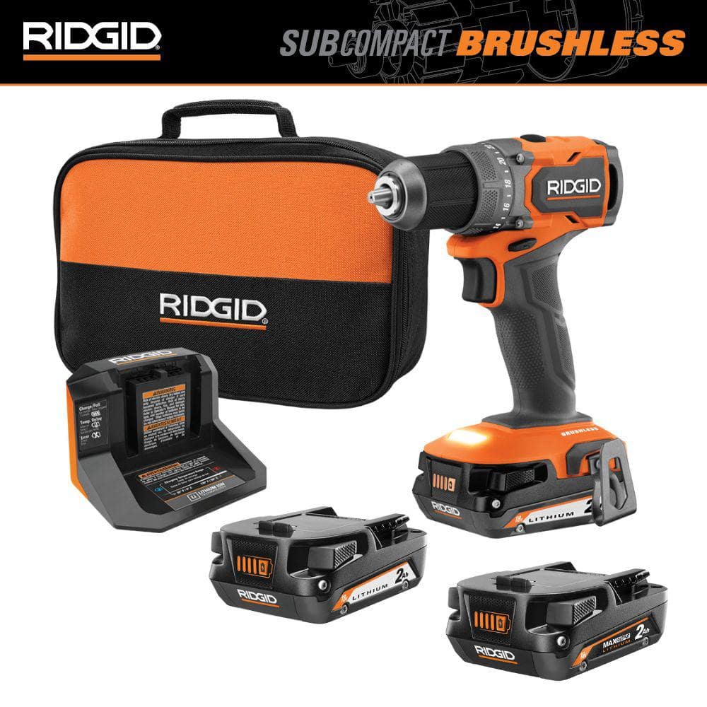 Reviews for RIDGID 18V SubCompact Brushless 1/2 in. Drill/Driver Kit w ...