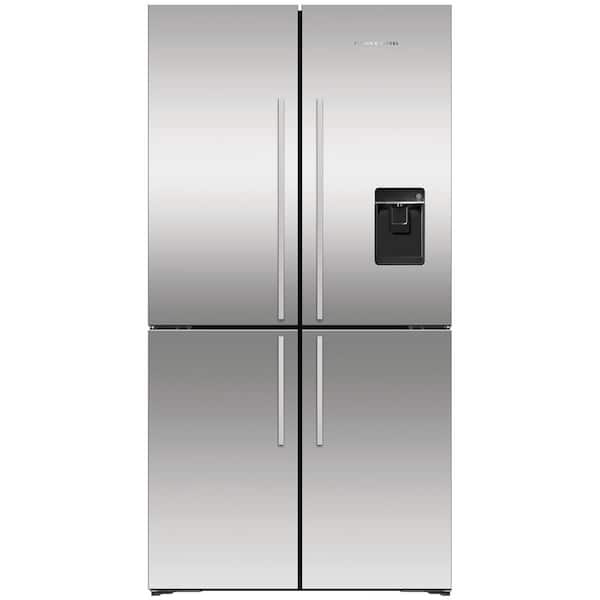 Fisher & Paykel 36 in. 18.9 cu. ft. 4-Door French Door Refrigerator ...