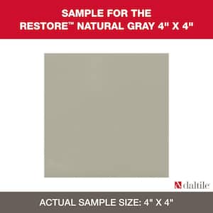 Daltile Restore Natural Gray 6 in. x 6 in. Glazed Ceramic Sample Tile ...