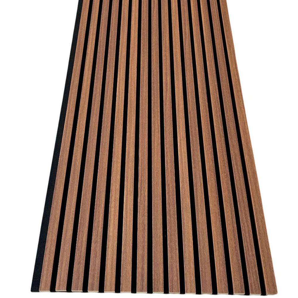 Ejoy SAMPLE 10 in. x 6 in x 0.8 in. Acoustic Vinyl Wall Cladding Siding Board in Warm Light Oak ...