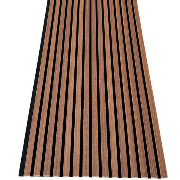 Ejoy SAMPLE 10 in. x 6 in x 0.8 in. Acoustic Vinyl Wall Cladding Siding Board in Warm Light Oak ...