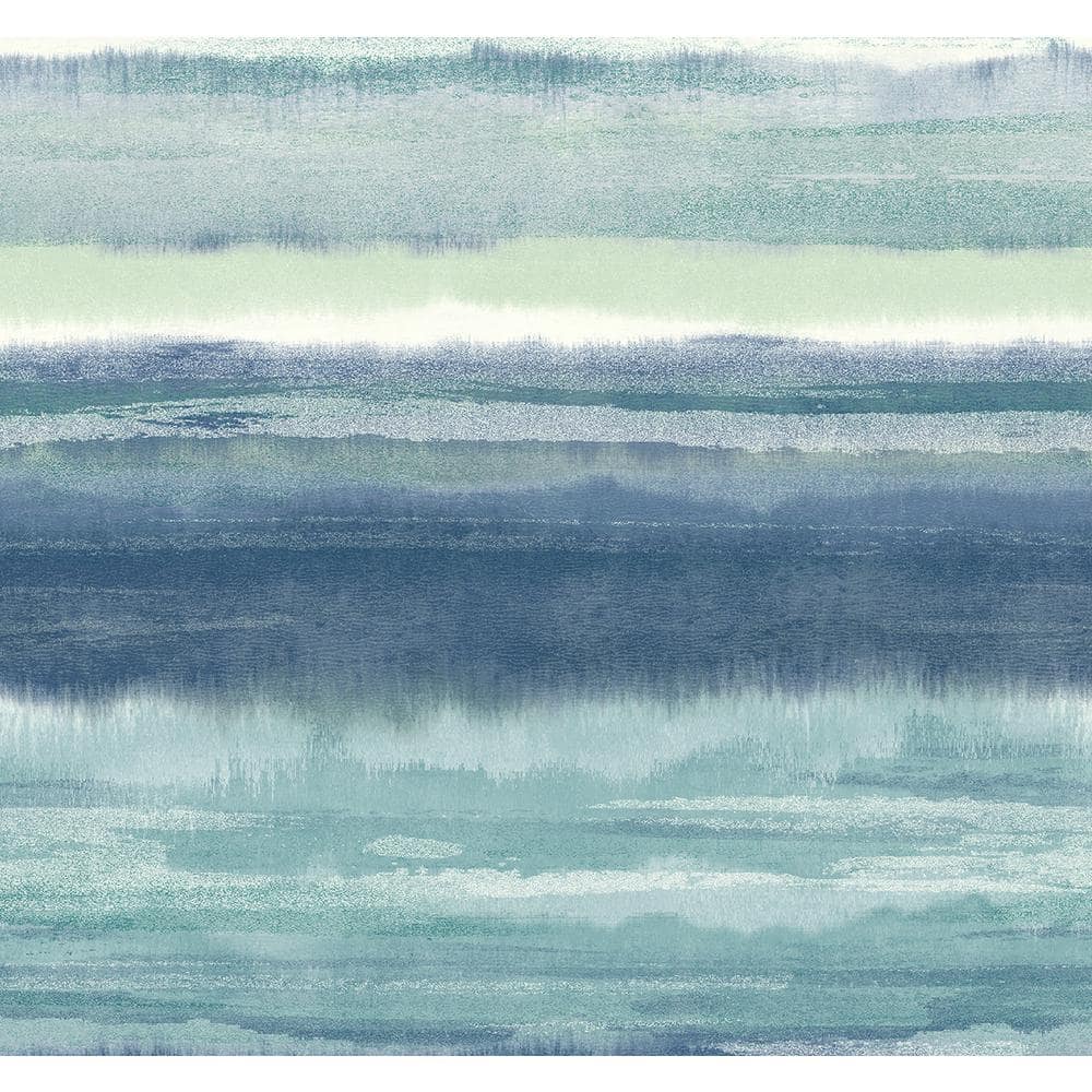 Seabrook Designs 60.75 sq. ft. Ocean Tide Crestview Watercolor Paper ...