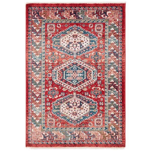 SAFAVIEH Kashan 3 ft. x 5 ft. Rust/Ivory Ornate Border Area Rug KSN353P ...