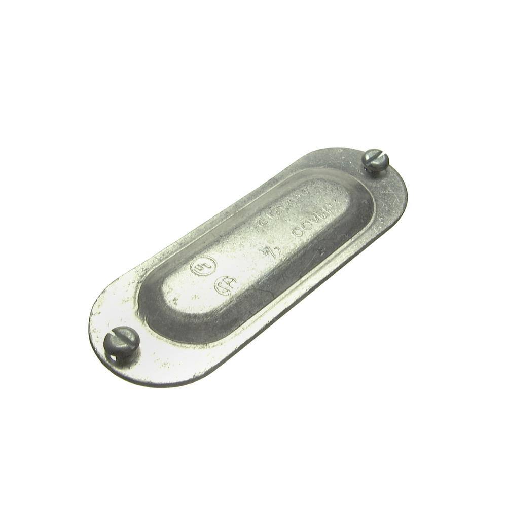 Halex 3/4 in. Aluminum Rigid Conduit Body Cover (50-Pack) 59207B - The ...