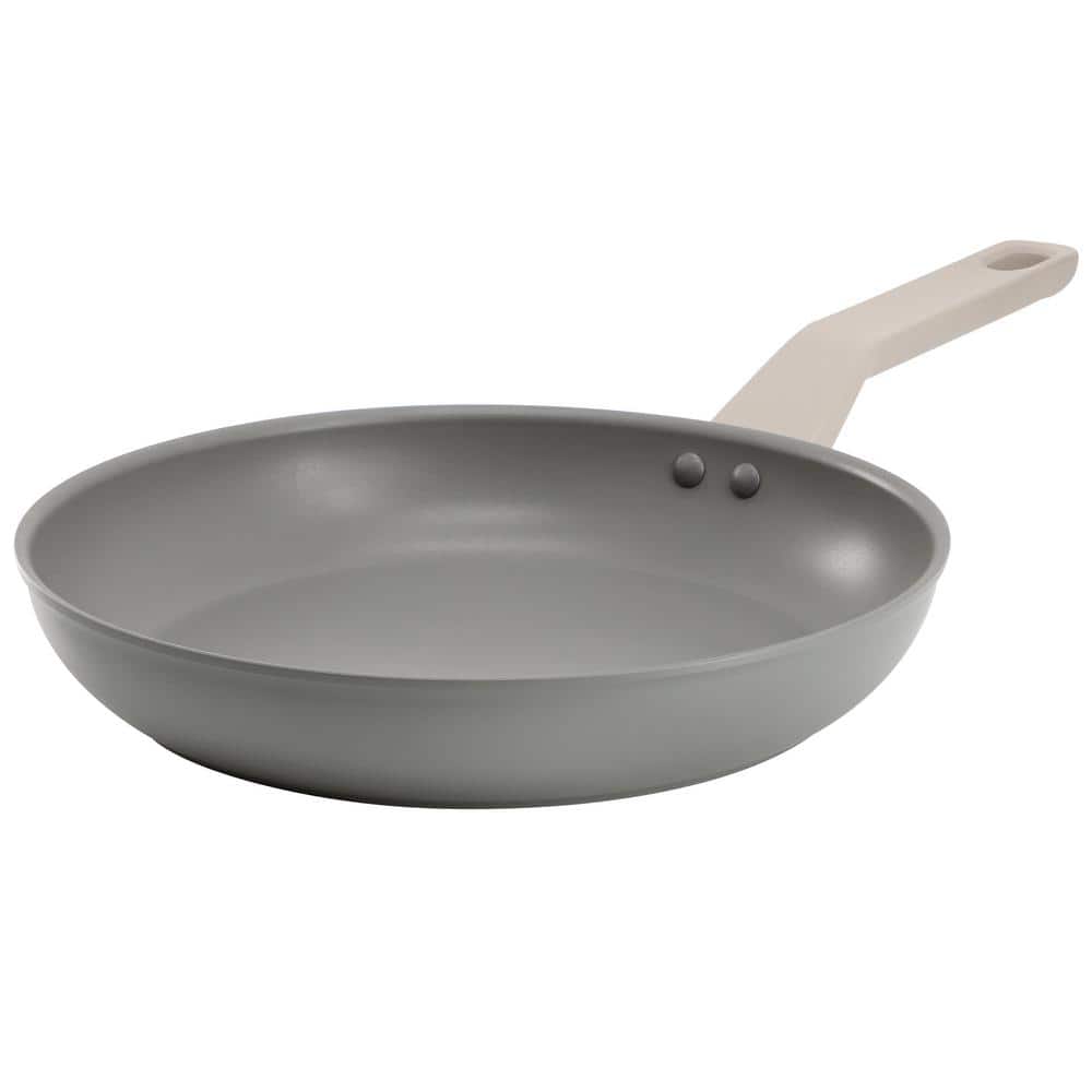 Oster Ambrose 10 in. Nonstick Aluminum Frying Pan in Matte Grey ...