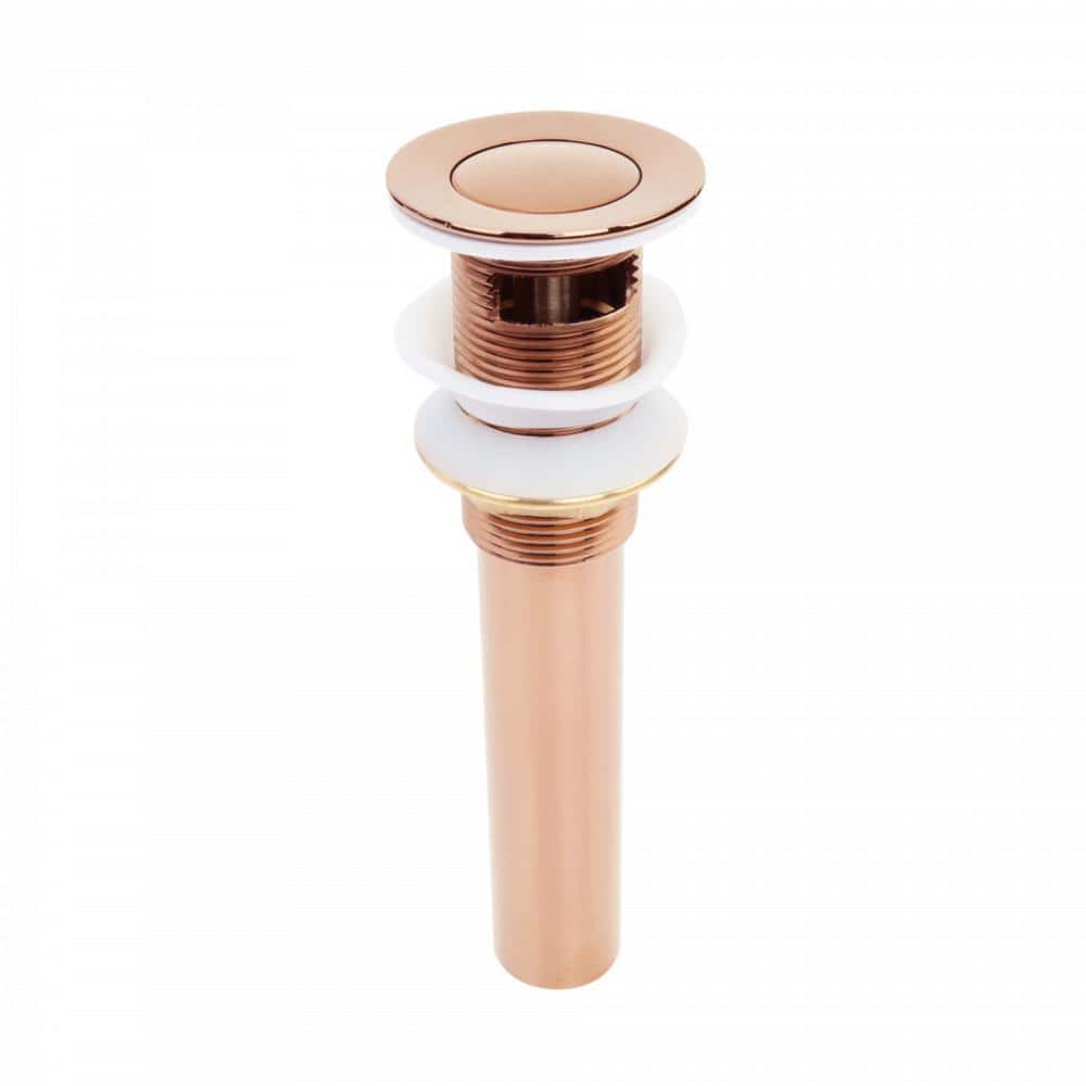 RENOVATORS SUPPLY MANUFACTURING Pop Up Sink Drain with Overflow in Rose ...