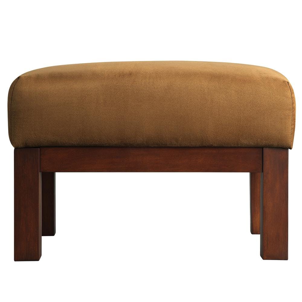 HomeSullivan Rust Accent Ottoman-409912-4RU - The Home Depot