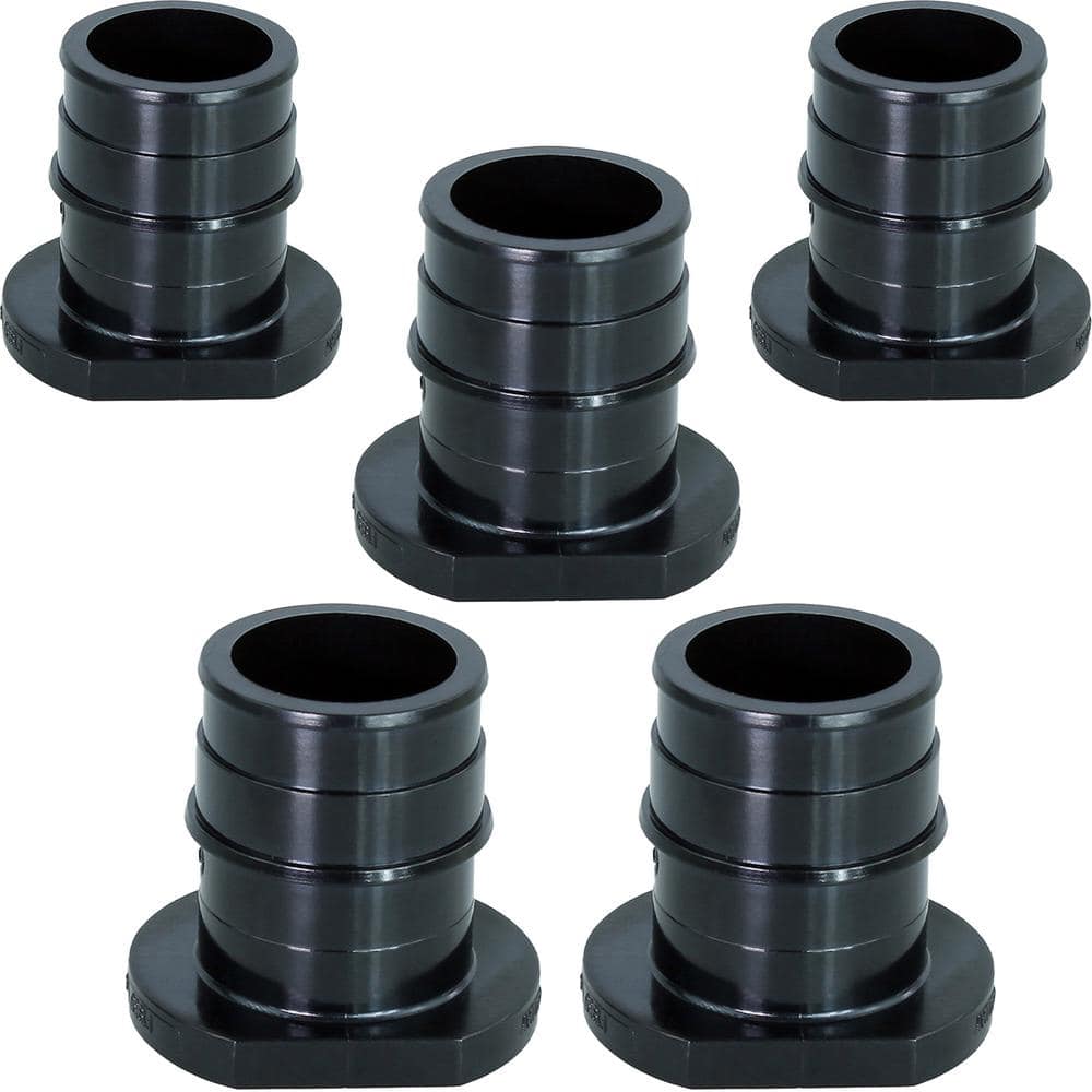 PLUMBFLEX 1-1/4 in. Expansion Barb Black PEX-A Plug End Cap for Pipe ...