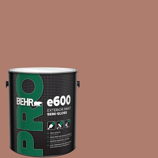 BEHR PRO 1 gal. #PPU2-11 Mars Red Semi-Gloss Exterior Paint PR67301 ...