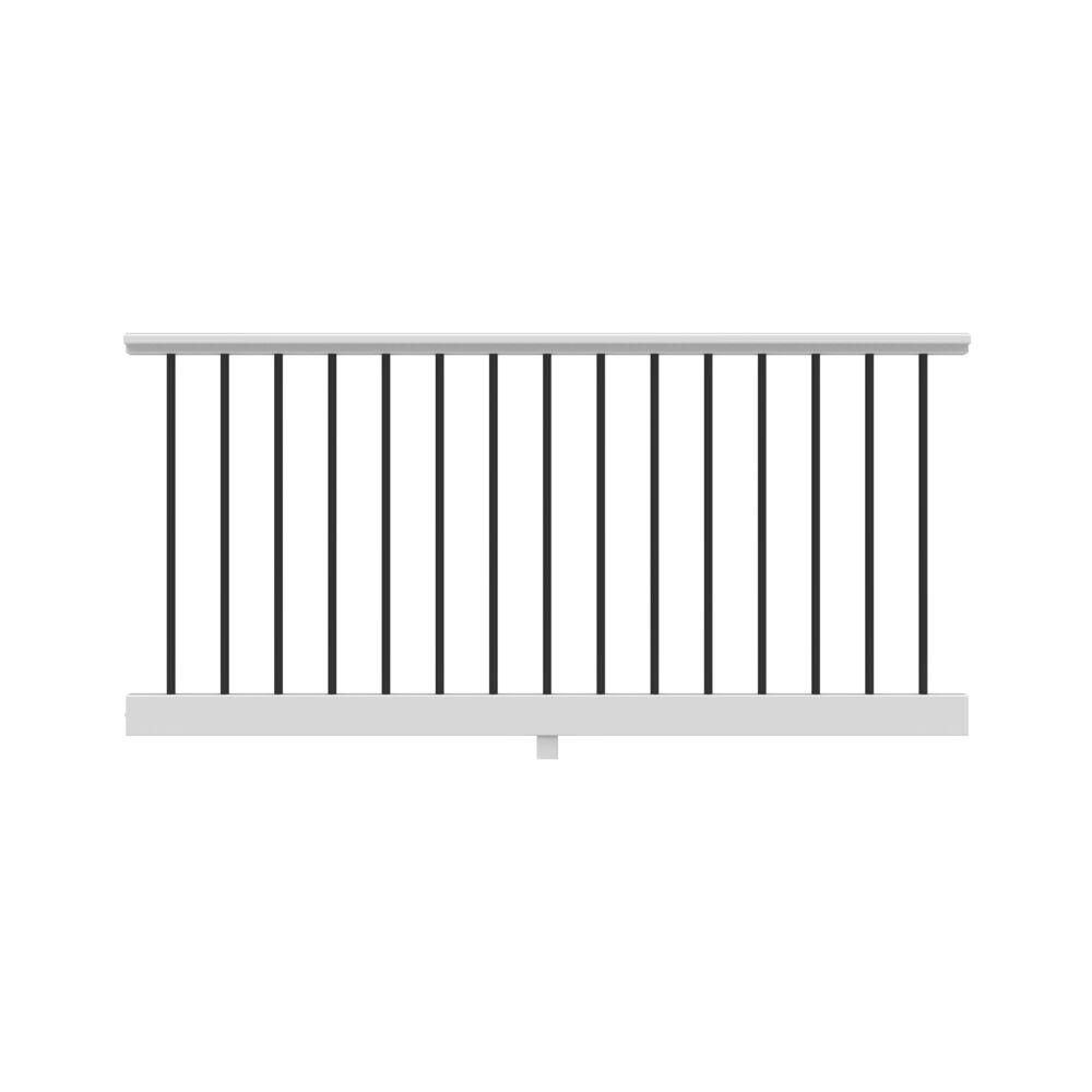 RDI 6 ft. x 36 in. White Vinyl Original Rail Level Rail Kit Including 3 ...