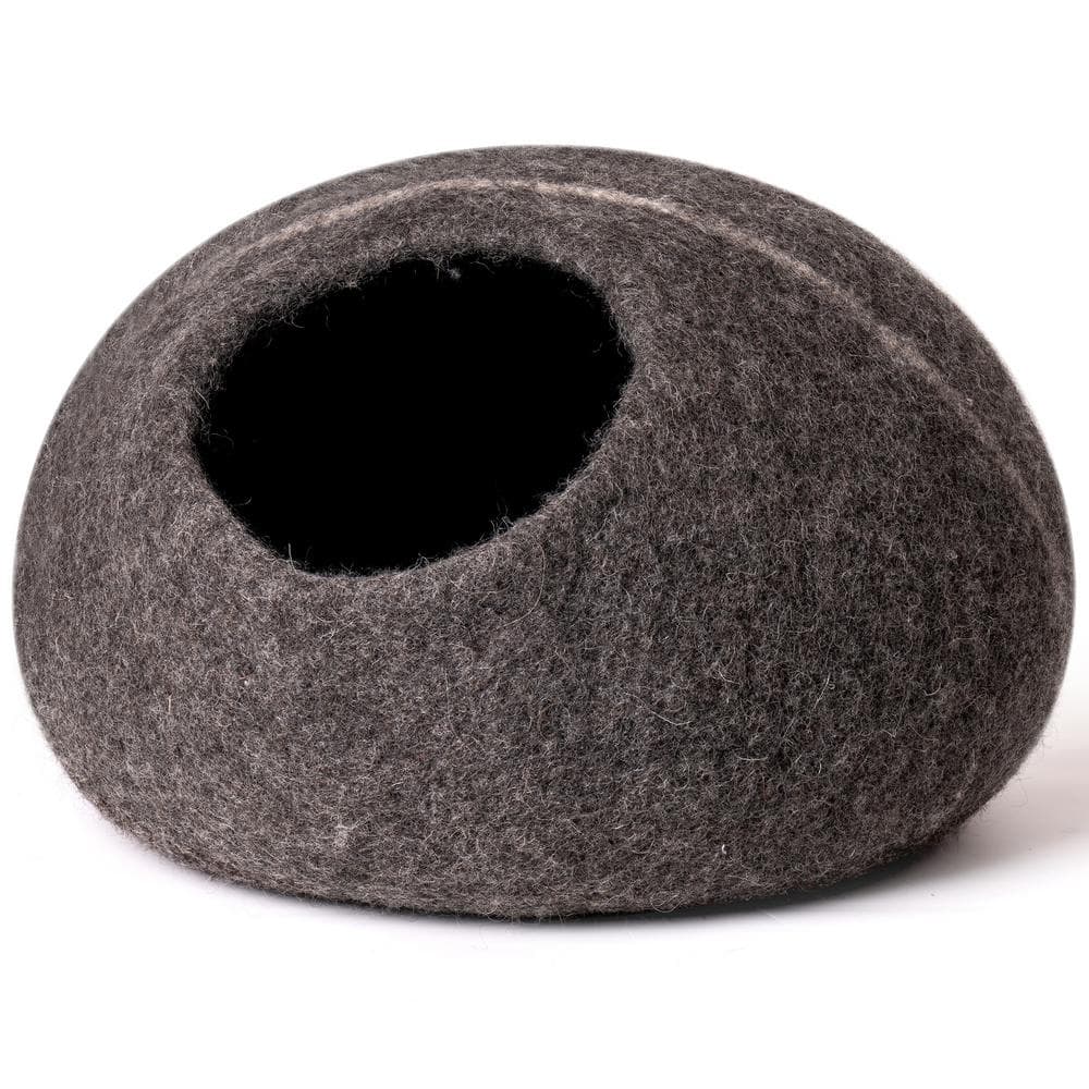 Foobrues Cat Cave Bed -Handmade Wool Cat Bed Cave with Mouse Toy for ...