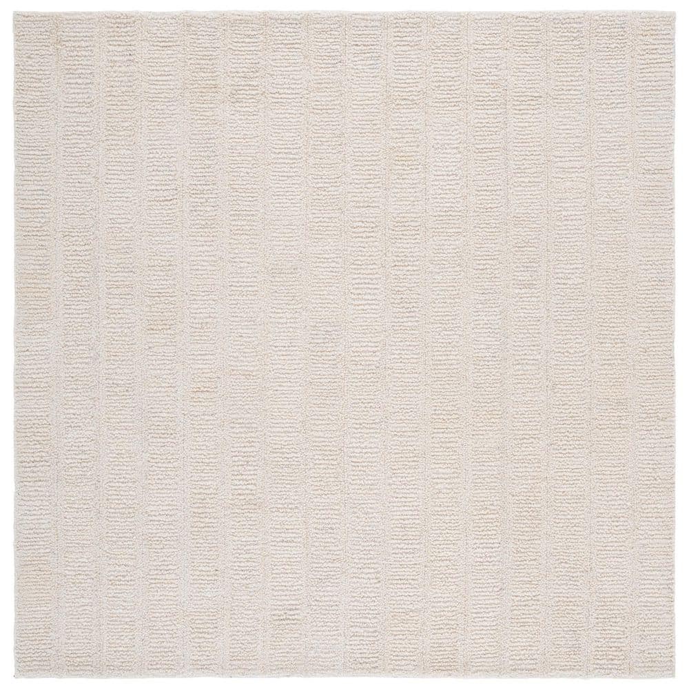 SAFAVIEH Harvest 6 ft. x 6 ft. Ivory Isometric Tile Square Area Rug ...