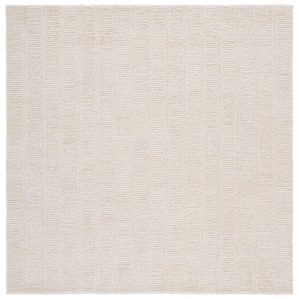 SAFAVIEH Harvest 6 ft. x 6 ft. Ivory Isometric Tile Square Area Rug ...