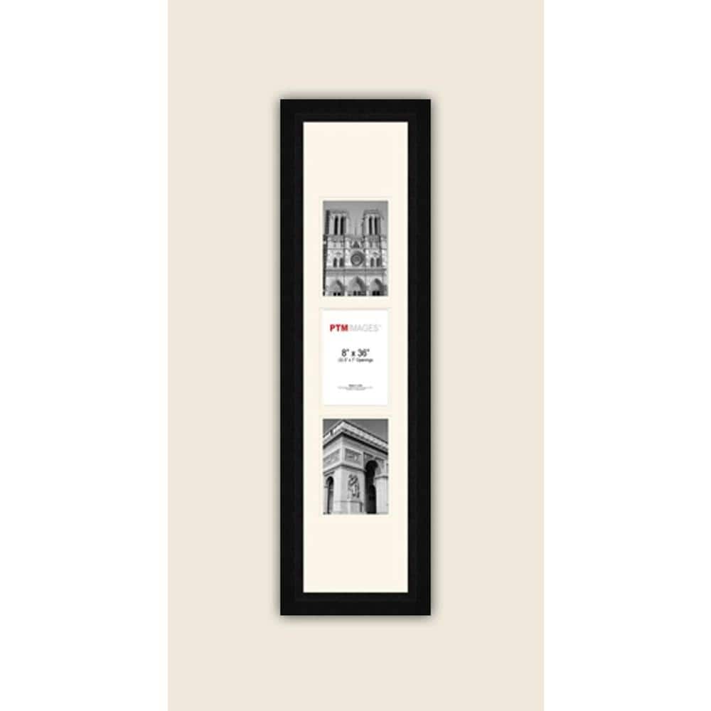 PTM Images 3-Opening Vertical 5 in. x 7 in. White Matted Black Photo ...