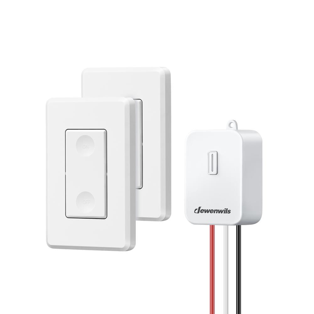 DEWENWILS 15 Amp High Power Wireless Remote Control No In-Wall Wiring ...