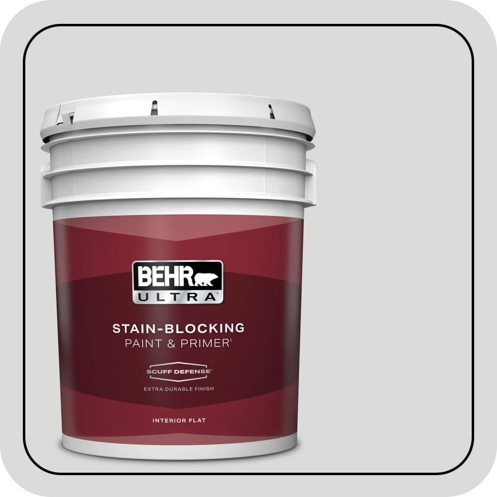 BEHR ULTRA 5 gal. #790E-1 Subtle Touch Extra Durable Flat Interior ...