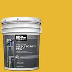 BEHR PREMIUM 5 gal. #OSHA-6 Osha Safety Yellow Semi-Gloss Direct to ...