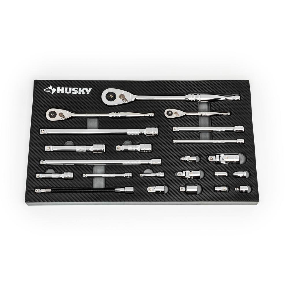 Husky 1 4 In 3 8 In And 1 2 In 144 Position Ratchet And Accessory
