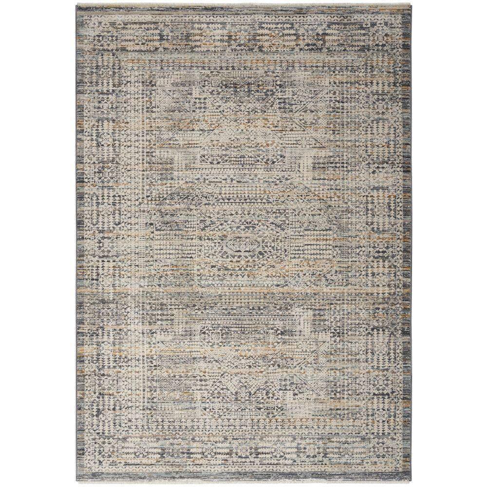 Nourison Lynx Ivory Slate 5 ft. x 8 ft. All-over design Transitional ...