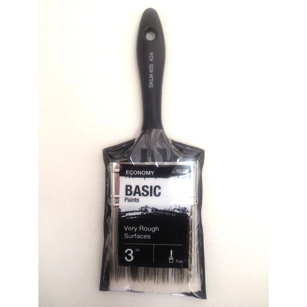 Economy 3 in. Flat Brush THD01605 - The Home Depot