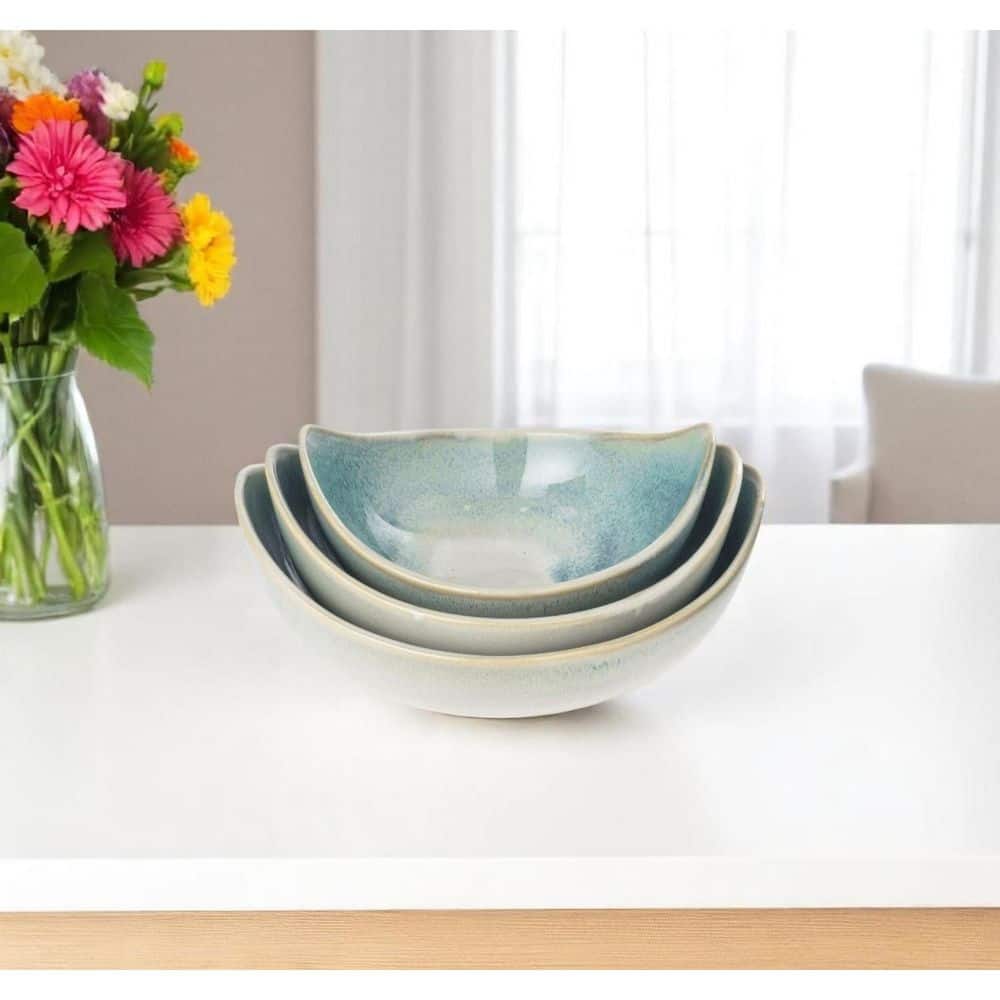 HomeRoots Multi-Colored 9 in. x 4 in. Oval Ceramic Holiday 2000574071 ...