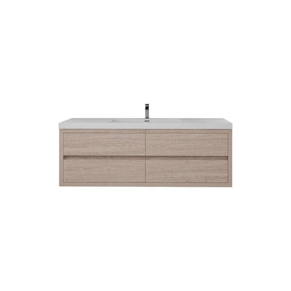 BV Better Vanity Louis 59 in. W x 20 in. D x 22 in. H Single Sink ...