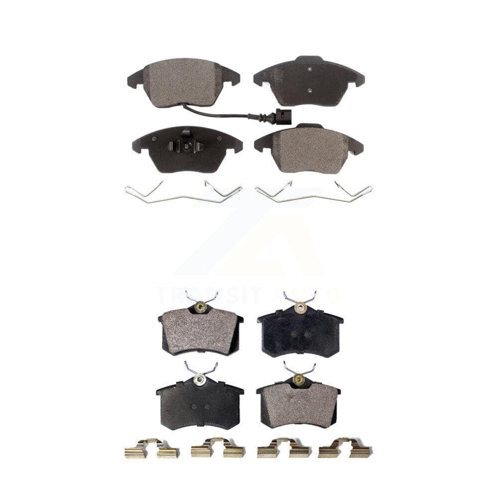 TEC Front Rear Ceramic Brake Pads Kit For Volkswagen Jetta Beetle Audi ...