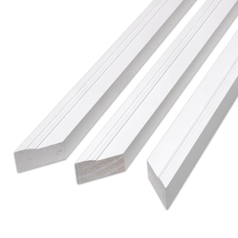WM180 1-1/4 in. D x 2 in. W x 84-1/2 in. L White Primed Wood Finger ...