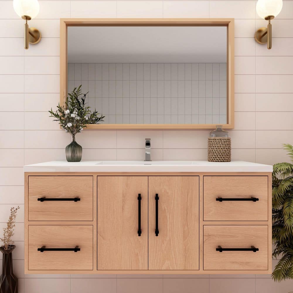 BV Better Vanity Victoria 47 in. W x 20 in. D x 22 in. H Single Sink ...