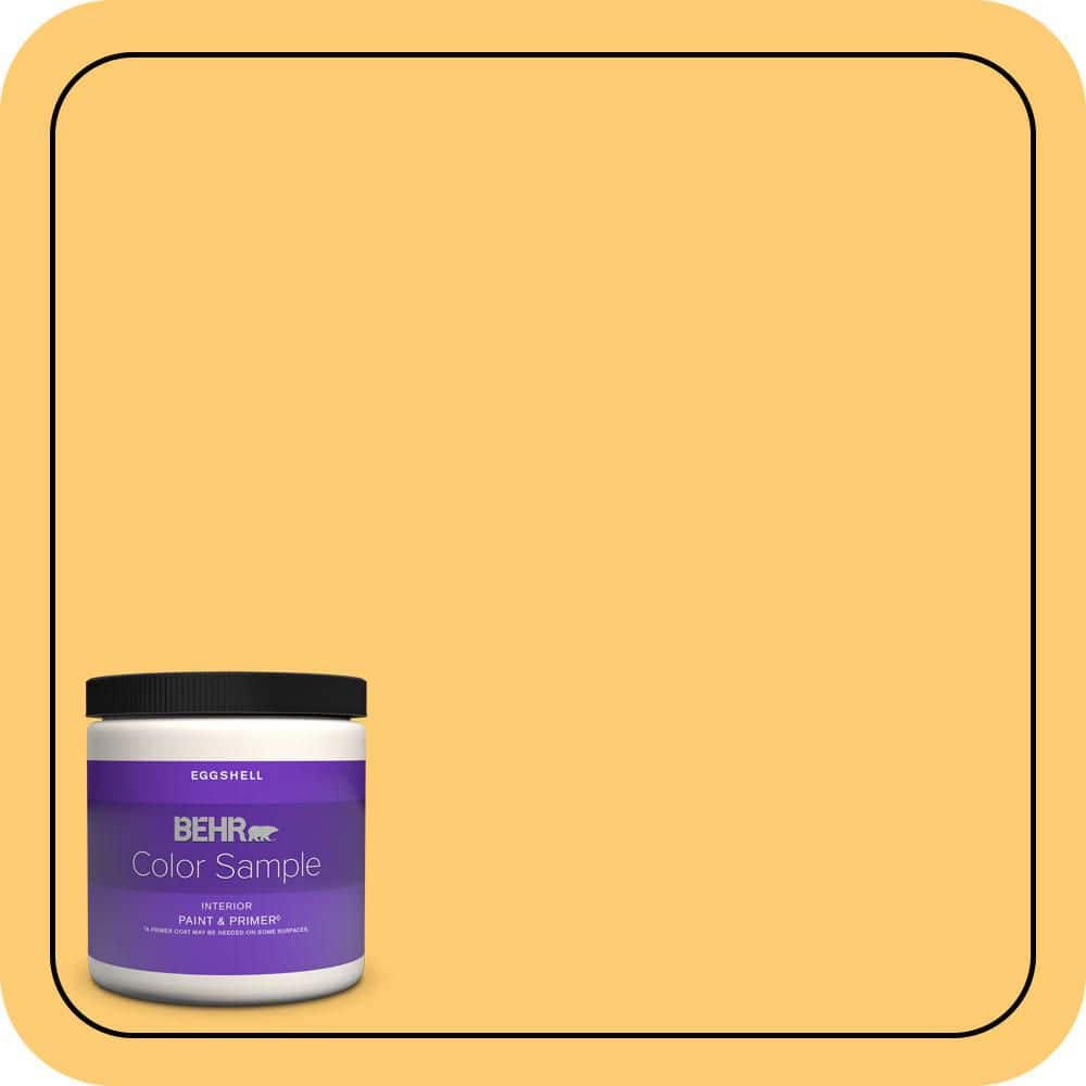 BEHR PREMIUM PLUS 8 oz. #310B-5 Spiced Butternut Eggshell Enamel ...