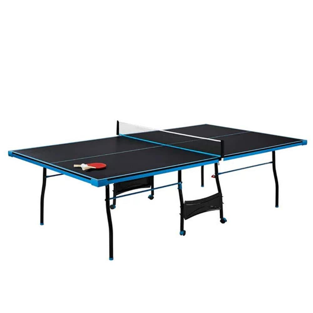 Afoxsos 9 ft. Indoor and Outdoor Official Size Table Tennis Table Ping ...