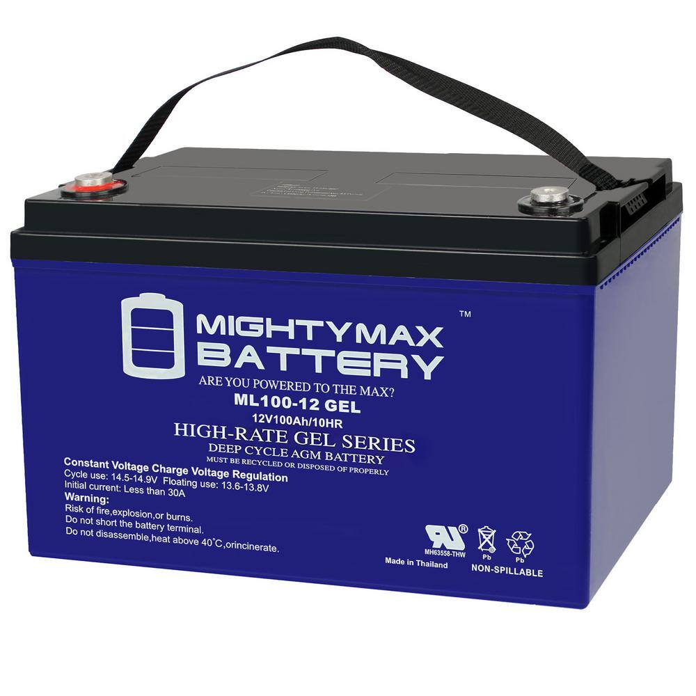 MIGHTY MAX BATTERY 12-Volt 100AH GEL Battery Replacement for Jasco M6IT ...