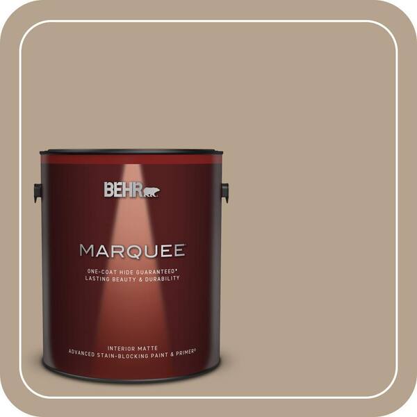 BEHR MARQUEE 1 gal. #ECC-53-2 Wild Rye Matte Interior Paint & Primer ...