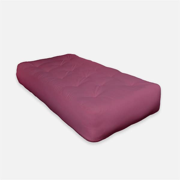 Huluwat Ruby Red 8 in. Memory Foam Polyester Sleep Supportive and ...