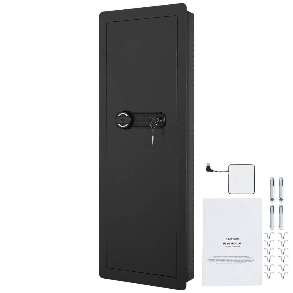 SKYSHALO Tall Wall Gun Safe, 42.91 in. Hidden Gun Safe with Keypad ...